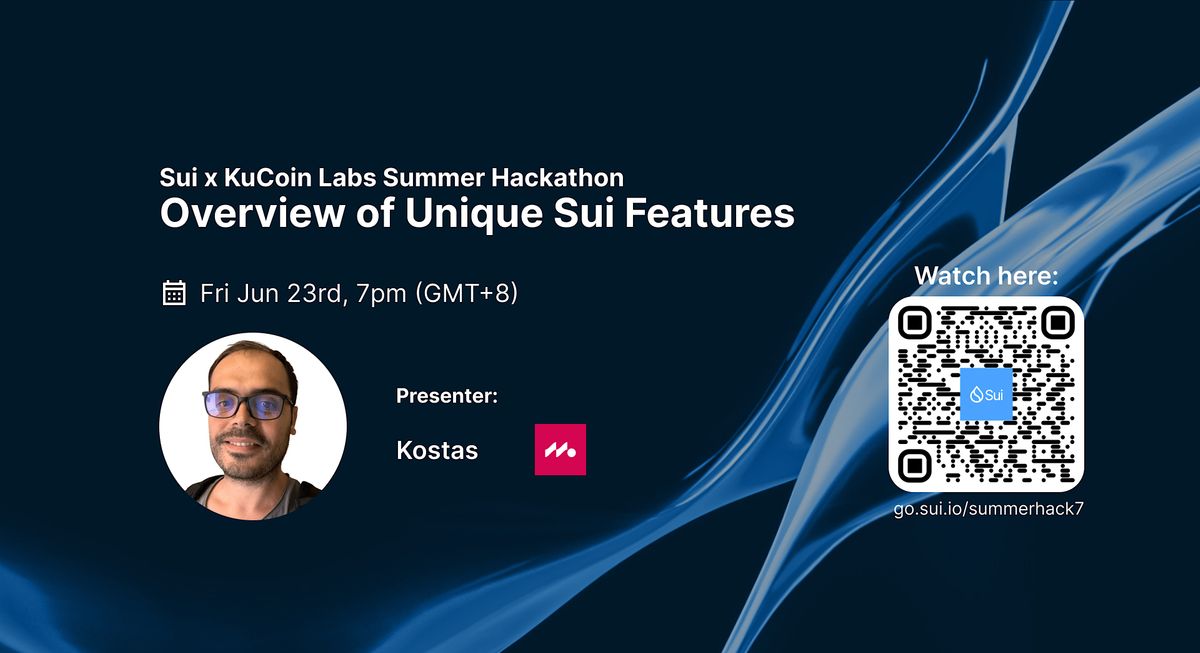 Overview of Unique Sui Features, June 23 2023 | Online Event | AllEvents.in