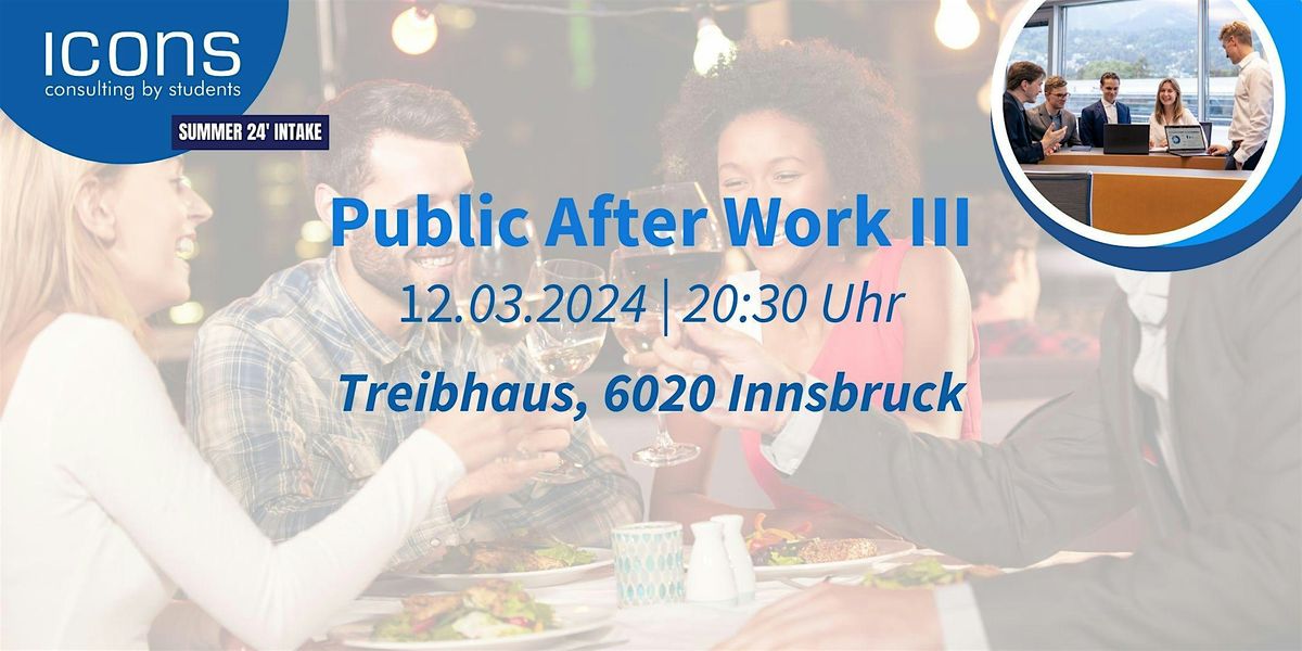 Public After Work @ Innsbruck, Treibhaus, Innsbruck, 12 March 2024 ...