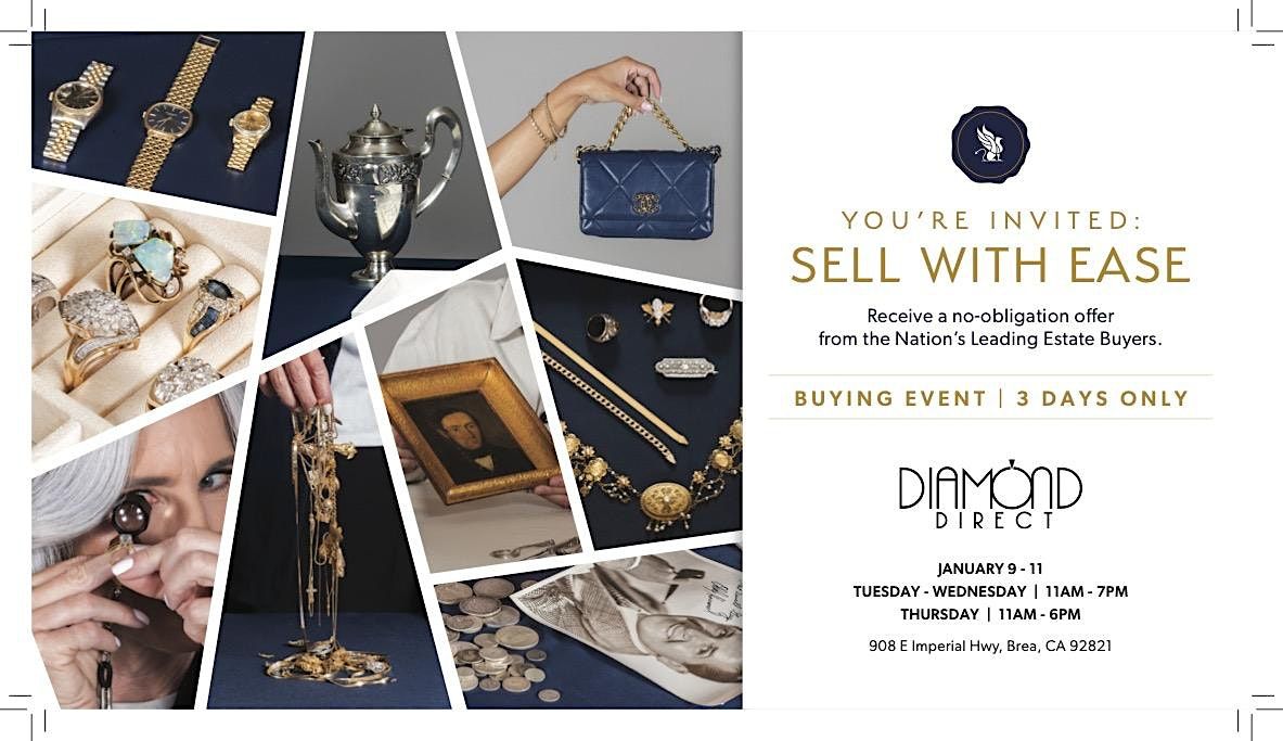Buying Event at Brea Diamond Direct, Diamond Direct, Brea, 9 January to ...