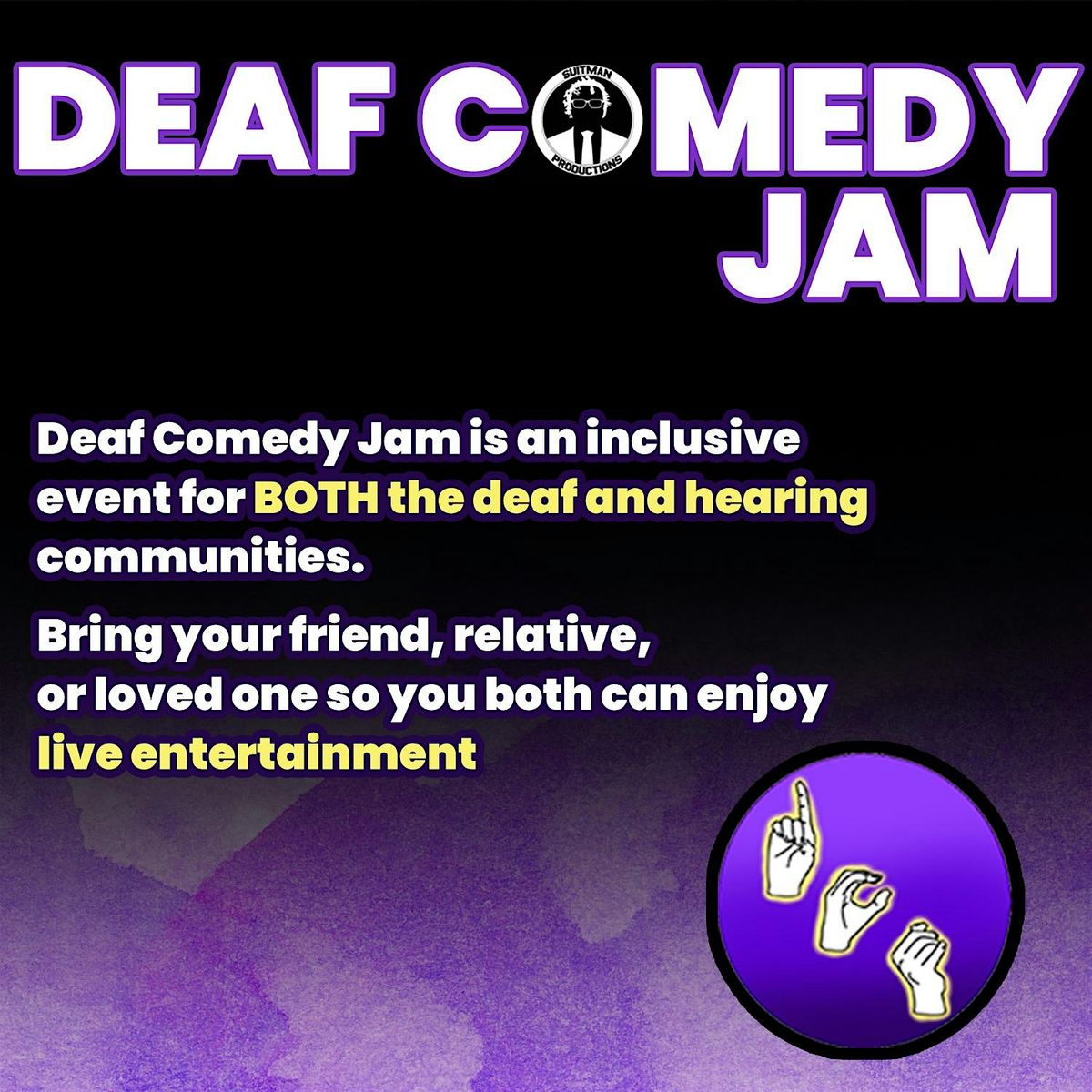 Deaf Comedy Jam 3, Rainier Arts Center, Seattle, 19 October 2024 ...