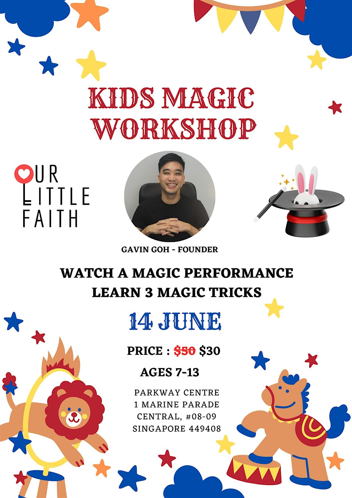 Kids Magic Workshop, Parkway Centre, Singapura, 14 June 2024 | AllEvents.in