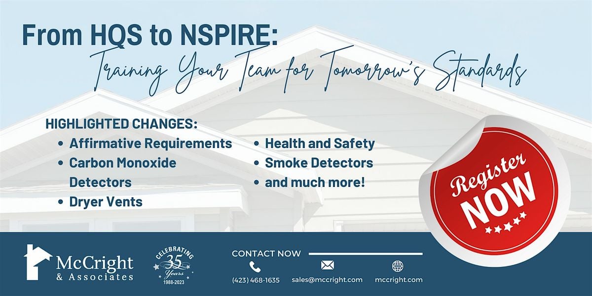 NSPIRE Landlord Training for the Housing Choice Voucher Program, September 25 2024 | Online ...