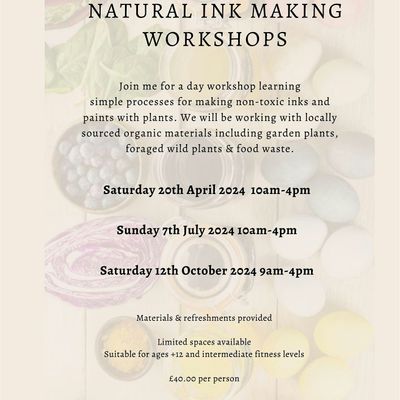 Botanical Ink & Paint Making Workshop, Wasps Inverness Creative Academy ...