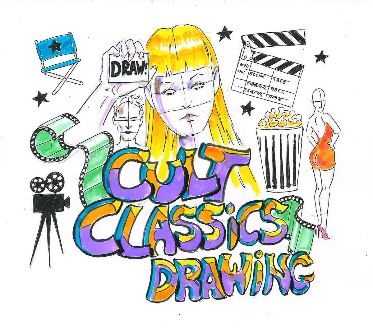 Themed Figure Drawing: Cult Classics Nov, Draw Brighton, Brighton and ...