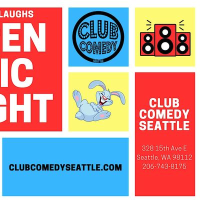 Club Comedy Seattle Cheap Laughs Open Mic Night 6/5/2024 8:00PM, Club ...