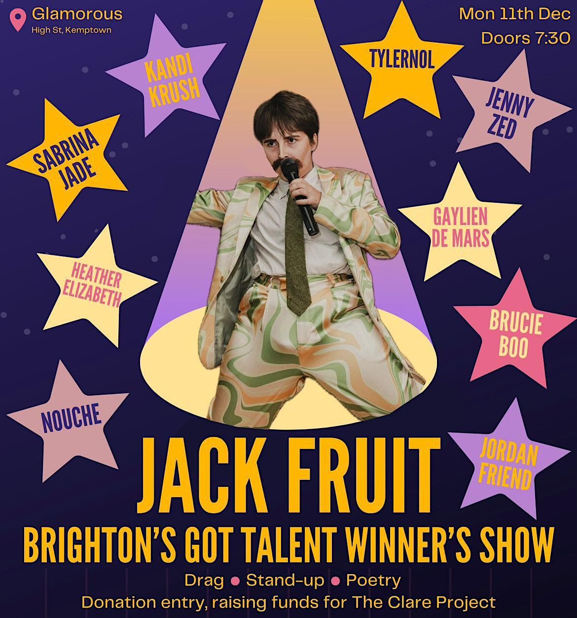 JACK FRUIT presents: drag, poetry, stand-up, Glamorous Brighton ...