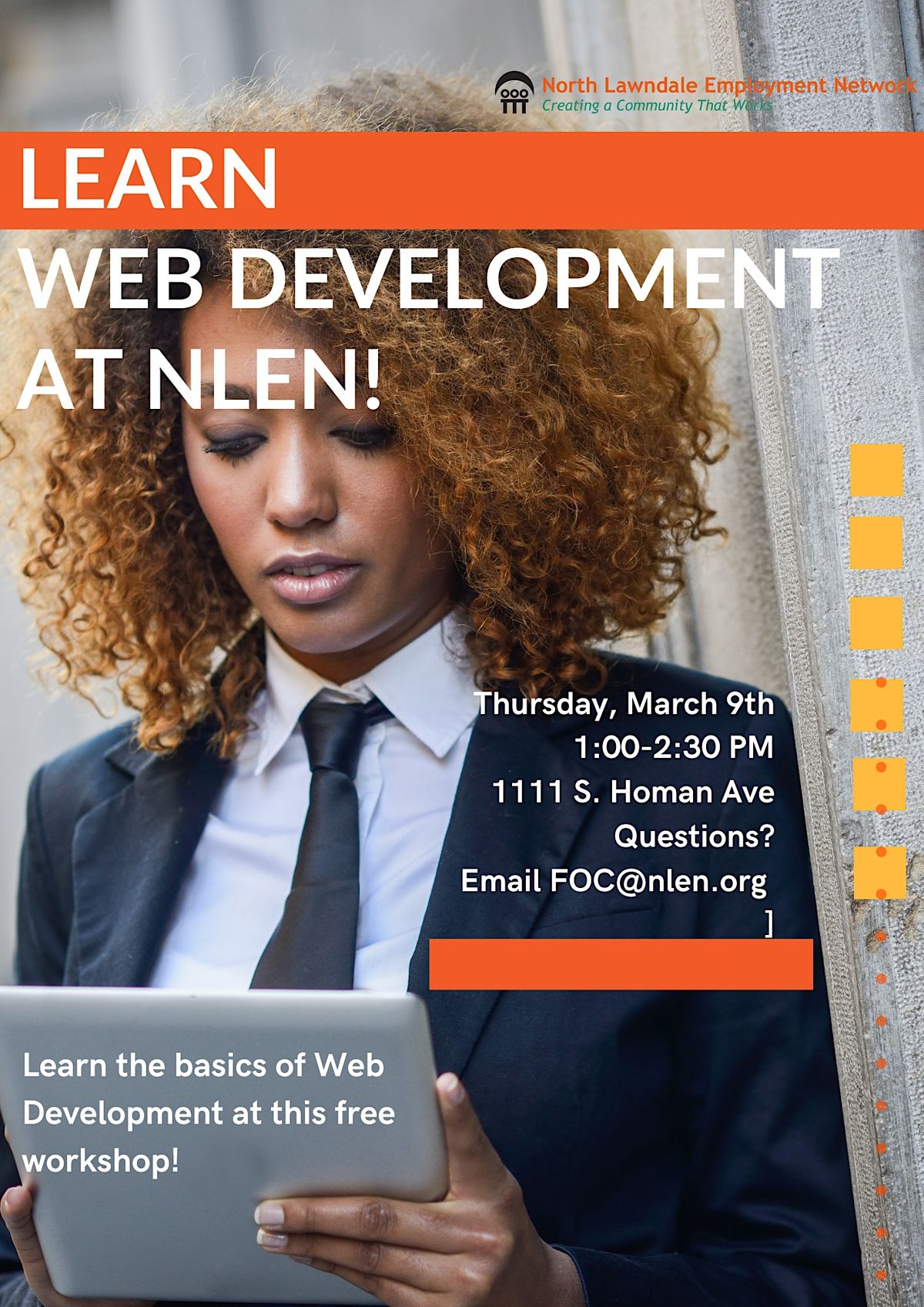 Learn Web Development at NLEN!, North Lawndale Employment Network ...