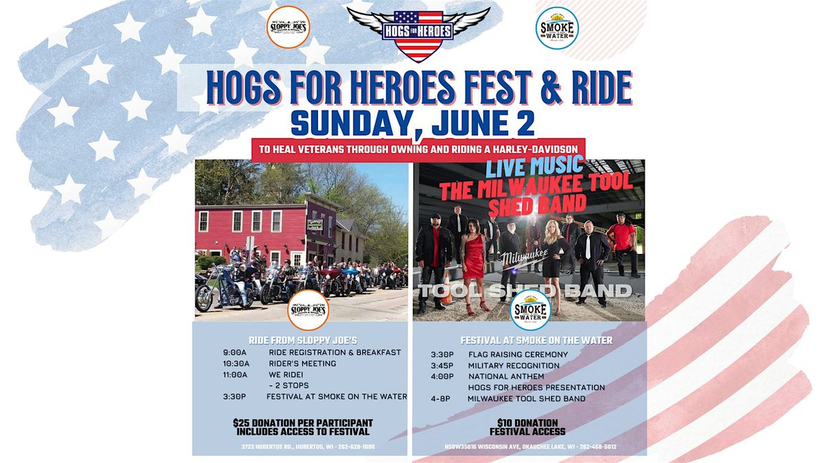Veterans Benefit - Hogs for Heroes Festival & Motorycle Ride, Smoke on ...