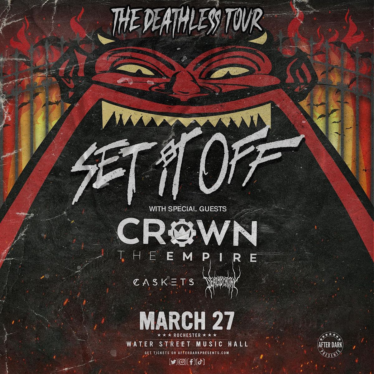 Set It Off The Deathless Tour Crown The Empire Caskets Deathbyromy