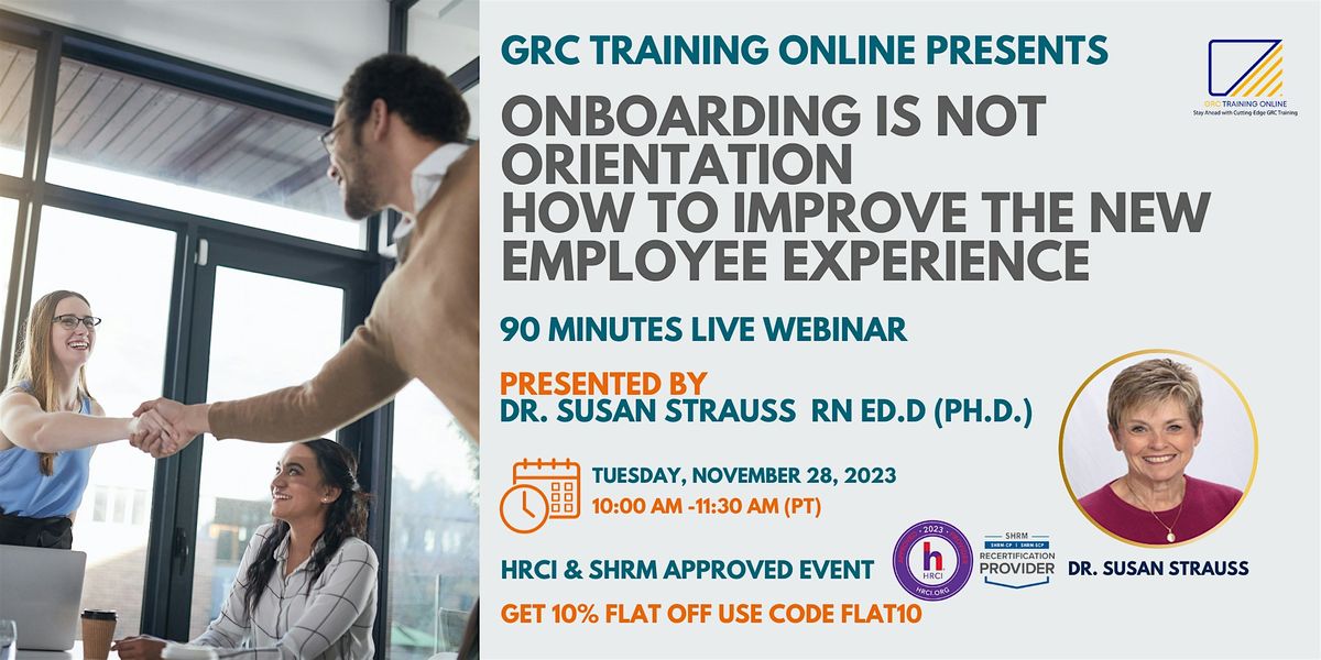 Onboarding is NOT Orientation - How to Improve the New Employee ...