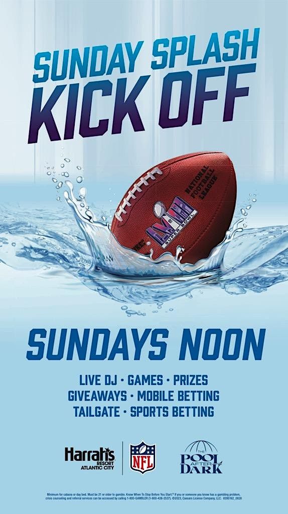 NFL Sunday Splash Pool Party - Harrahs AC Daylife, The Pool After Dark ...