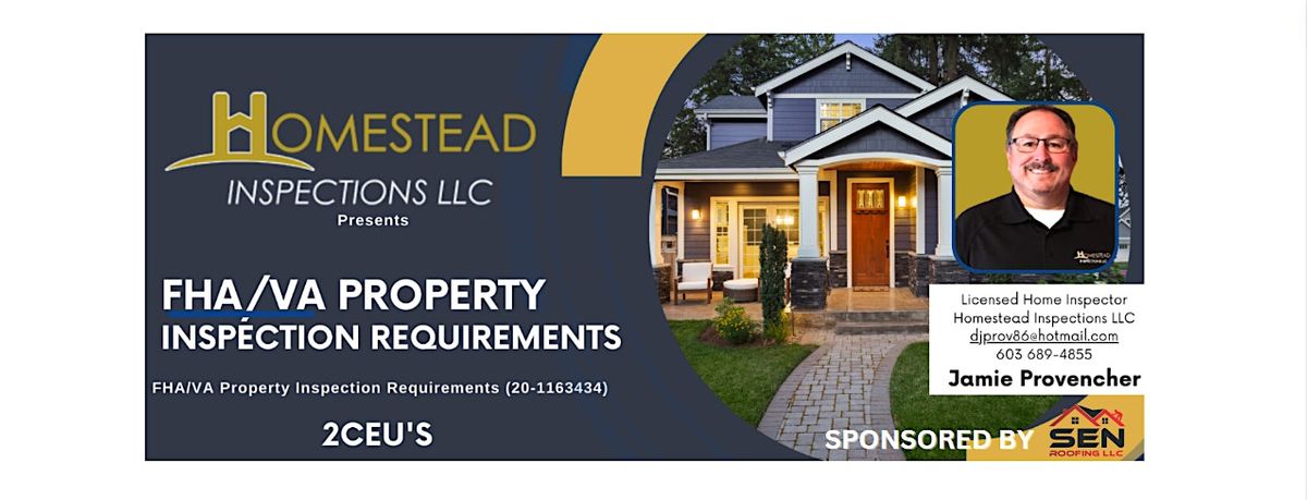 FHA/VA Property Requirements CEU Class, 184 Mammoth Rd, Londonderry, 20 ...