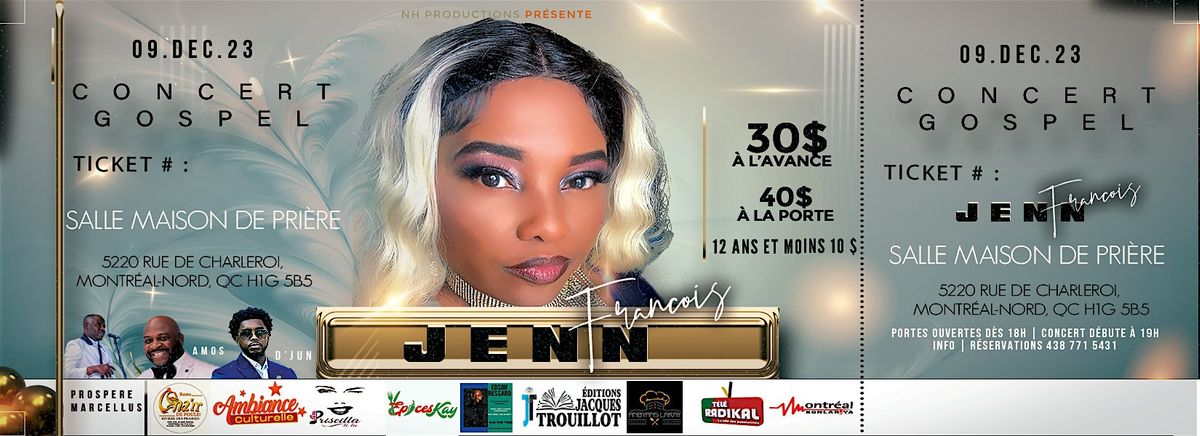 CONCERT GOSPEL JENN FRANÇOIS, 5220 Rue de Charleroi, Montréal, 9 ...