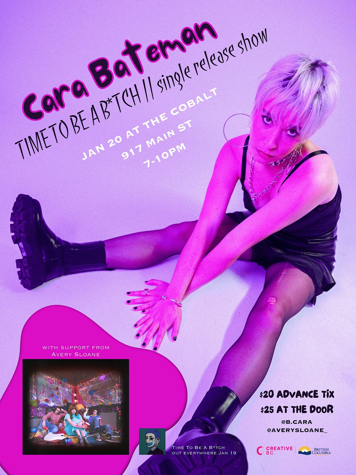 Cara Bateman, The Cobalt, Vancouver, 20 January 2024 | AllEvents