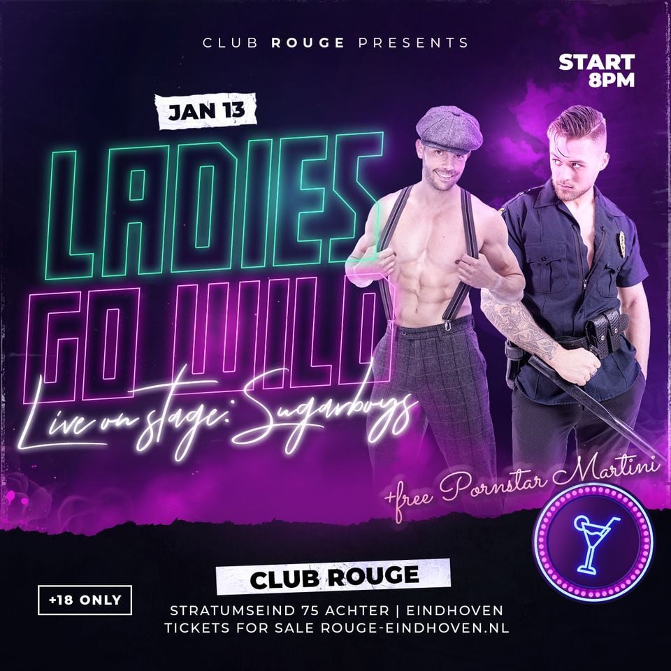 Ladies go Wild (ladiesnight), Rouge Eindhoven, 13 January 2023 ...