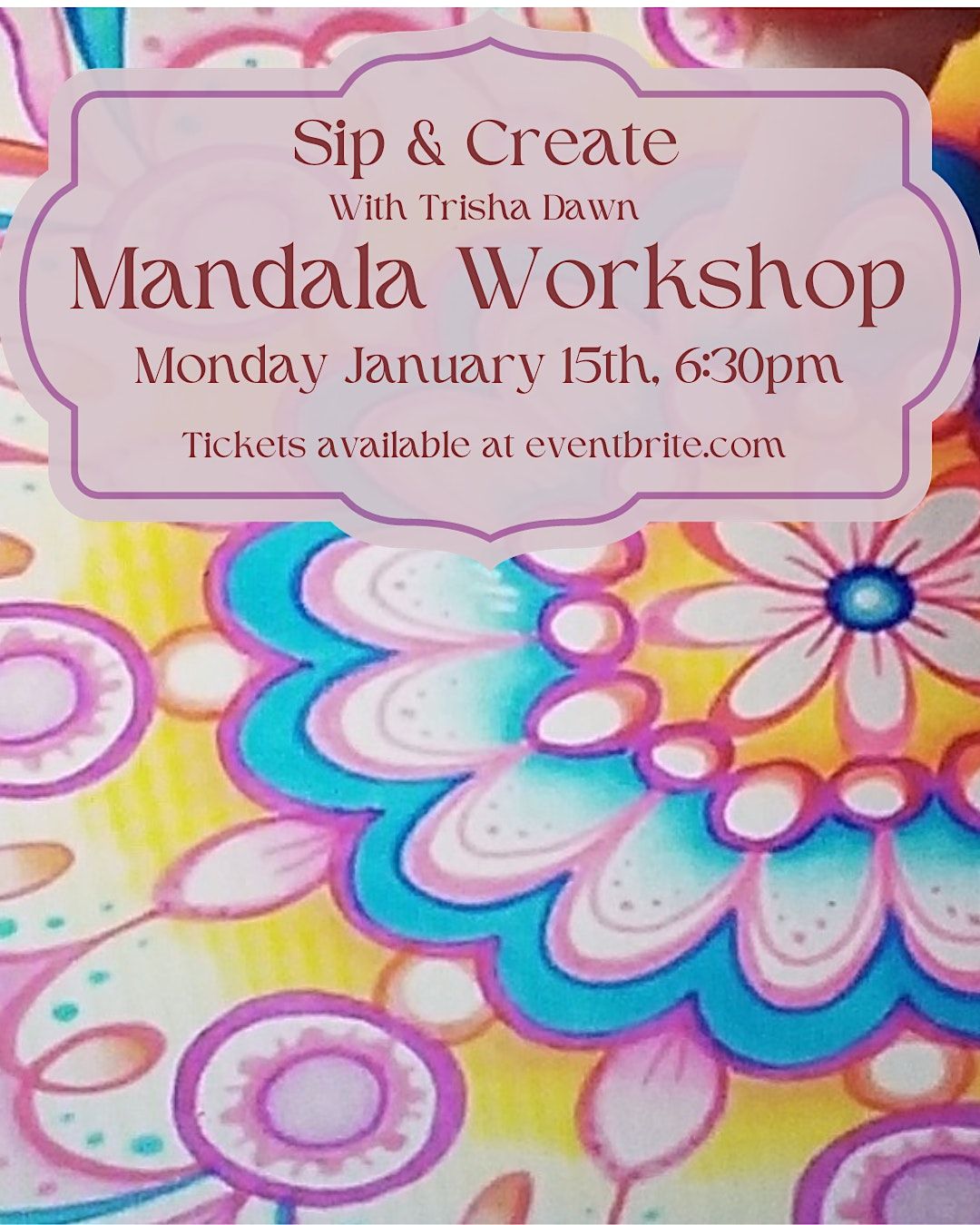 Sip & Create- Mandala Workshop, Corner Taphouse, Finnegan Way, Bellingham, WA, USA, 15 January ...