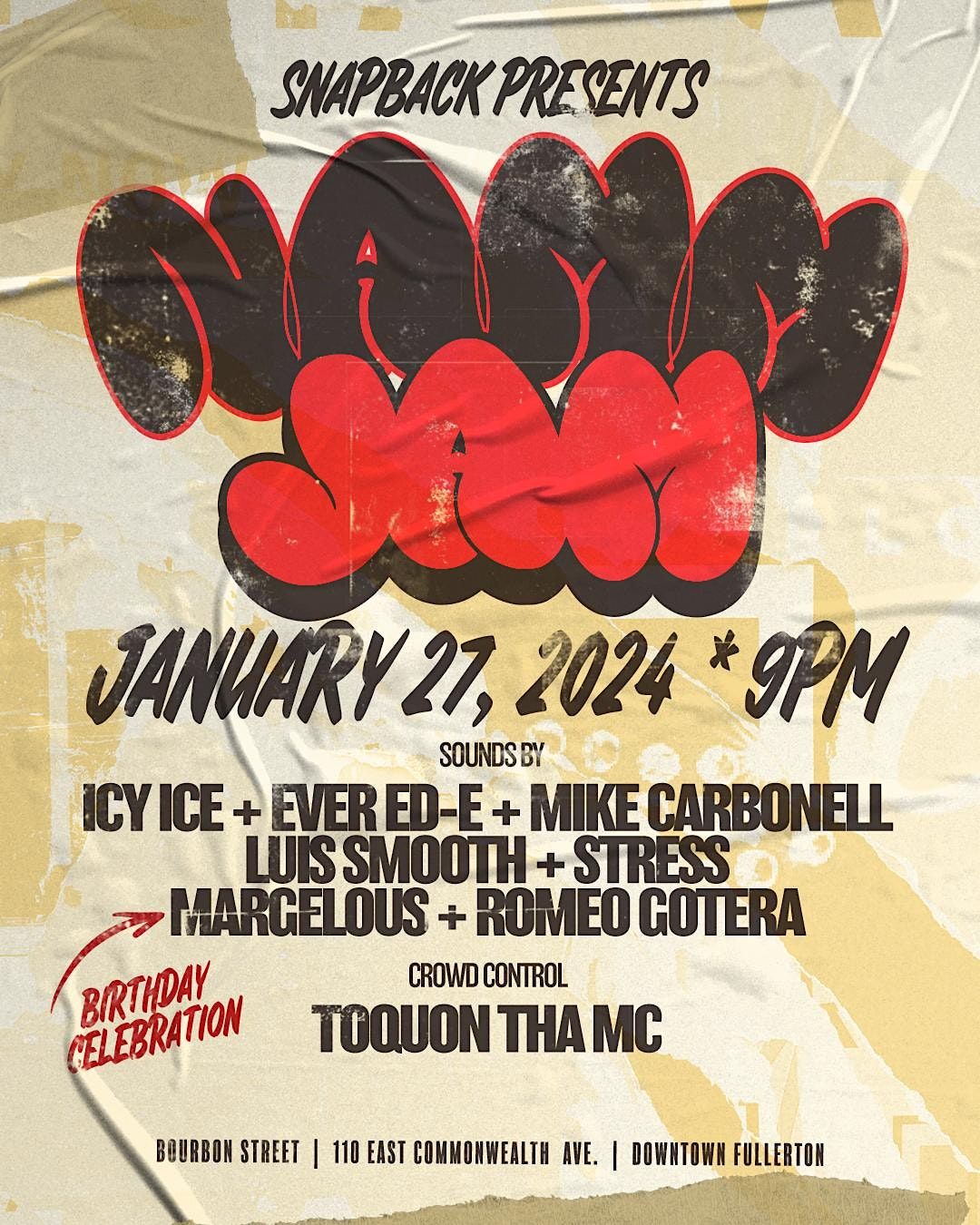 NAMM JAM - 1/27, Bourbon Street Fullerton Bar, Craft Beer & Grill, 27 ...