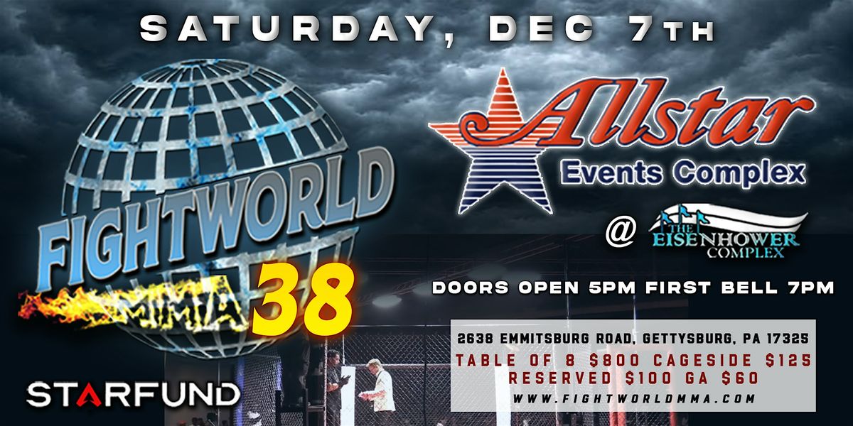 FightWorld MMA 38, All Star Sports Complex, Gettysburg, 7 December 2024 ...