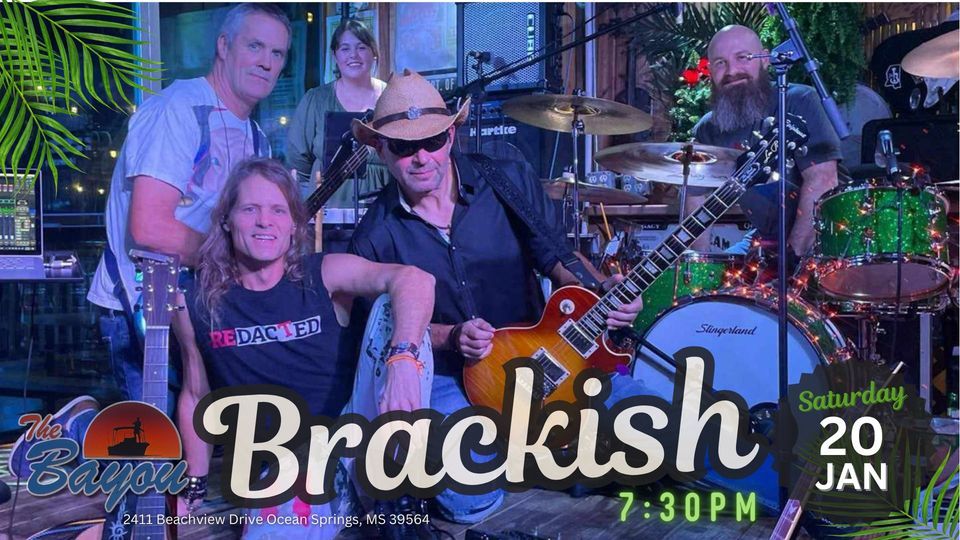 Brackish Live at The Bayou, The Bayou Restaurant & Tiki Bar, Ocean ...