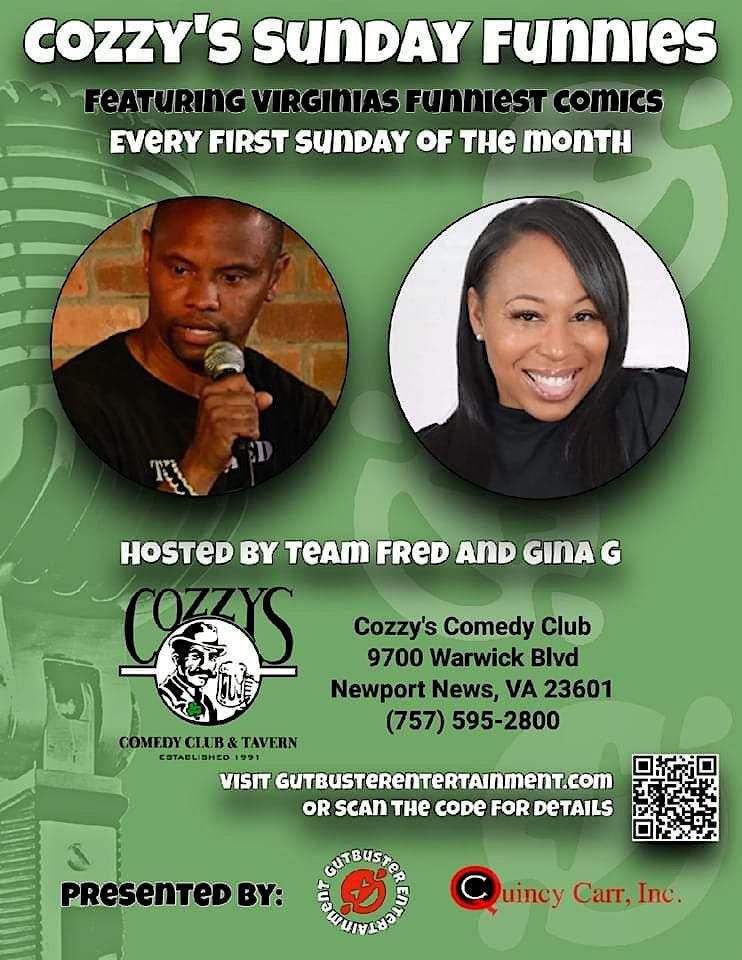 Cozzys Sunday Funnies, Cozzy's Comedy Club & Tavern, Newport News, 7 ...