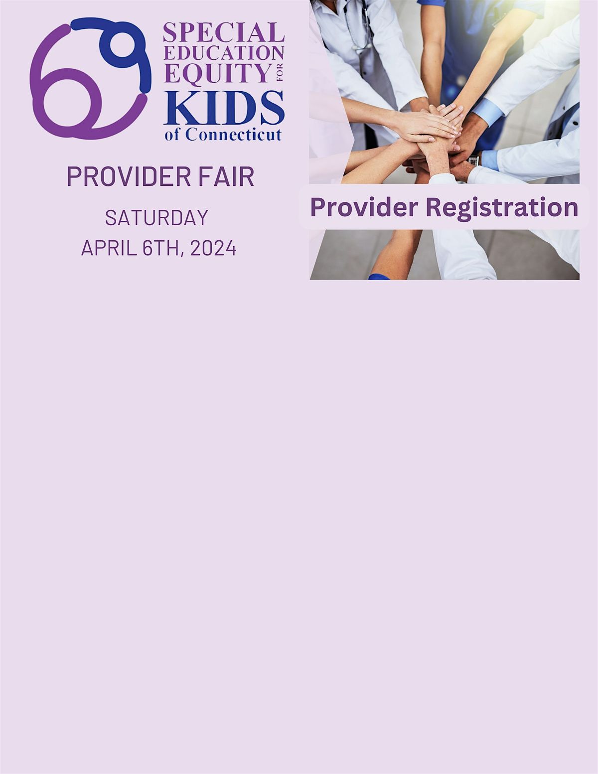 SEEK CT Provider Fair: Provider Registration, 6 April 2024 | AllEvents