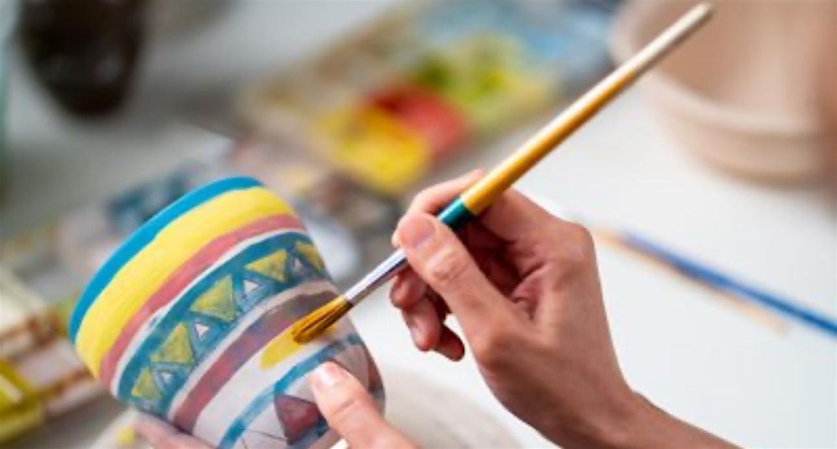 Handmade Ceramic Planter Pot Painting and Cocktails with Stefani Threet ...