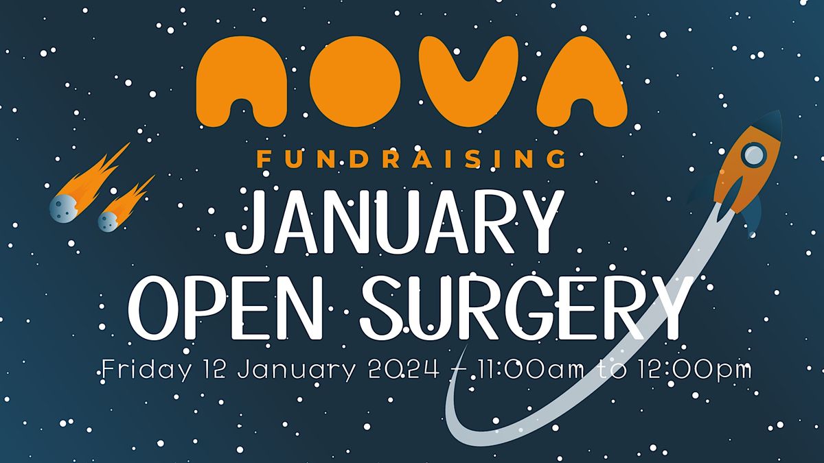 Nova Fundraising January Open Surgery - New Year, New Financial ...