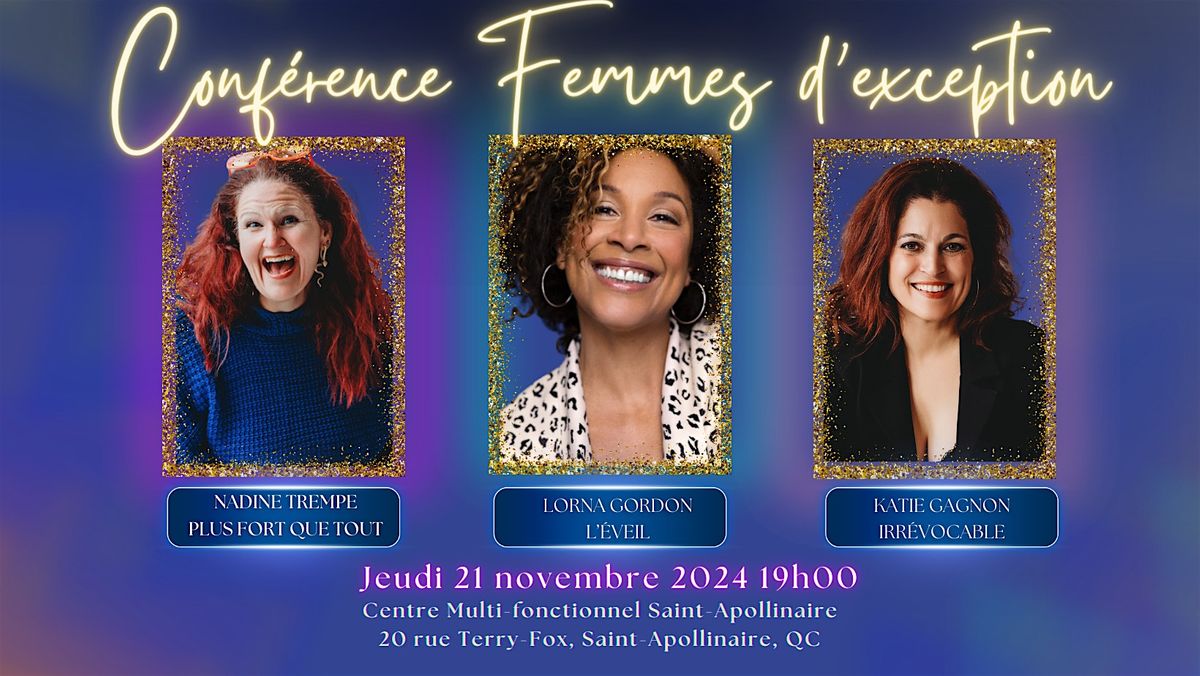 Soirée-conférences Femmes dexception, 20 Rue Terry Fox, Saint ...