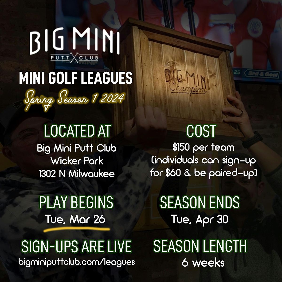 TEAM SIGN-UP - Big Mini - Spring S1 2024 League (Wicker Park), Big Mini ...