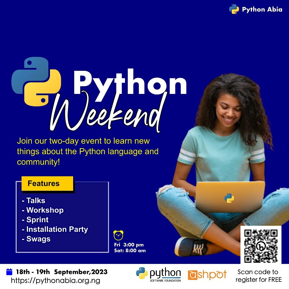 Python Weekend, Ashpot HQ, Aba, 18 August to 19 August | AllEvents.in