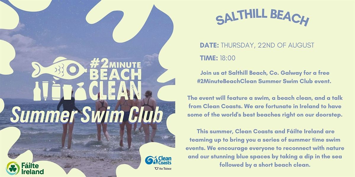 #2MinuteBeachClean Summer Swim Club at Salthill Beach, Jungle Beach ...