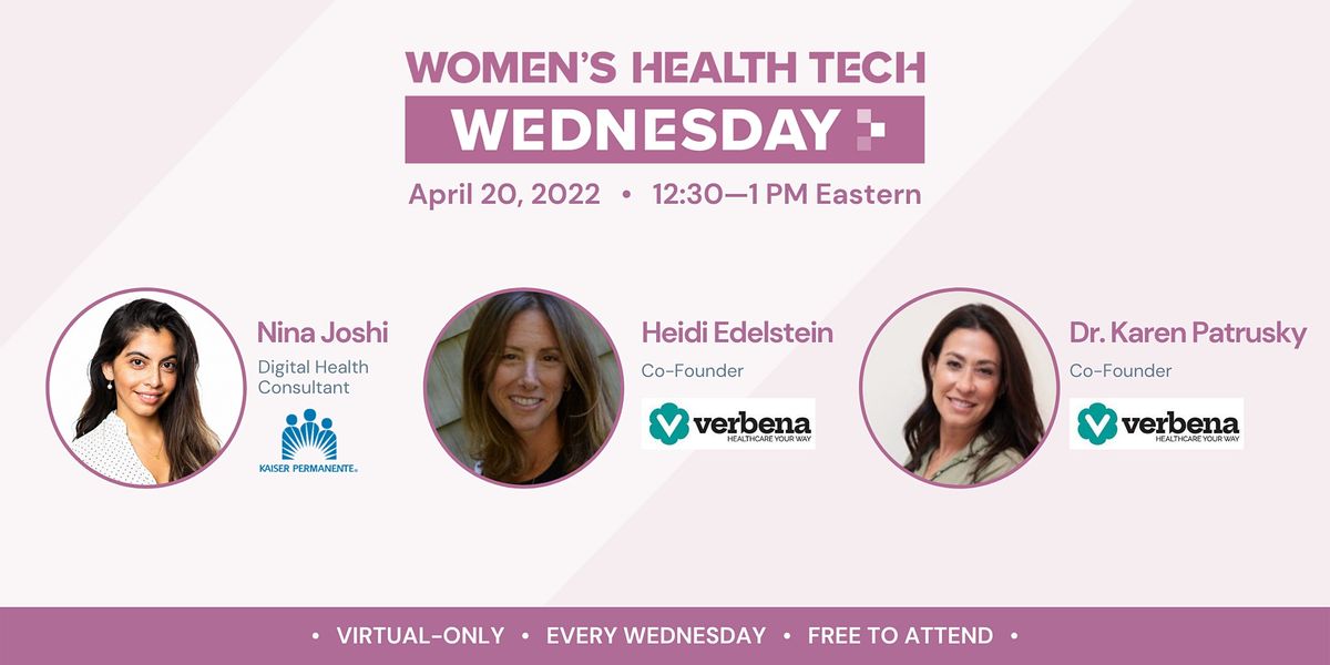 Womens Health Tech Wednesdays | Verbena on AllEvents.in | Online Events