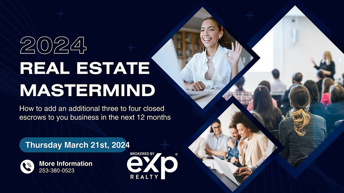 Real Estate Broker Mastermind! - 3 - 4 Extra Deals in the next 12 ...