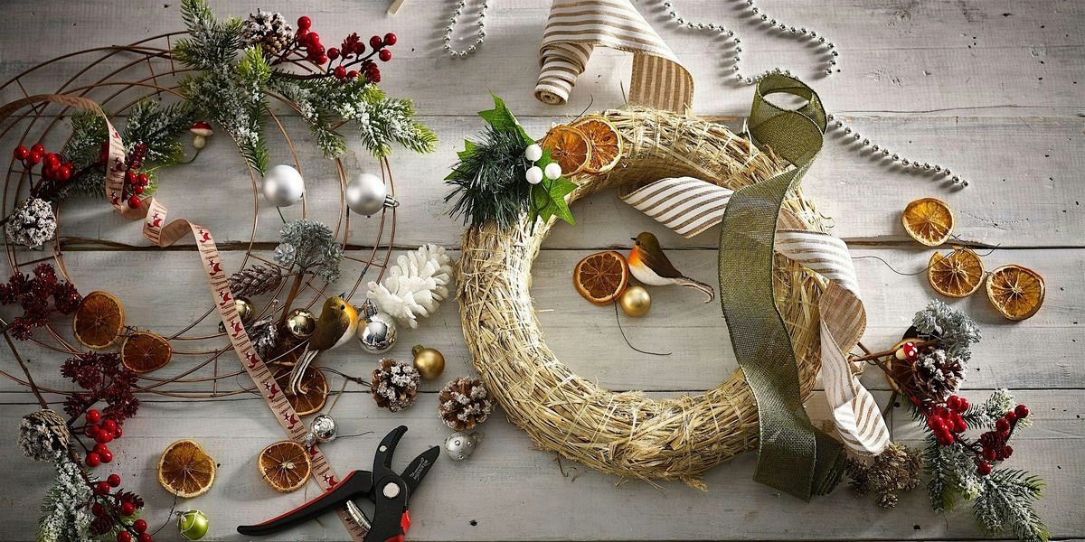 Christmas Wreath Making Workshop, Downtown Garden Centre, Grantham, 4 ...
