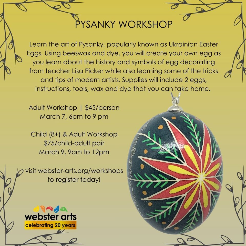 Pysanky Eggs Workshop (Child & Adult), Webster Arts, Webster Groves, March 9 2024 | AllEvents.in