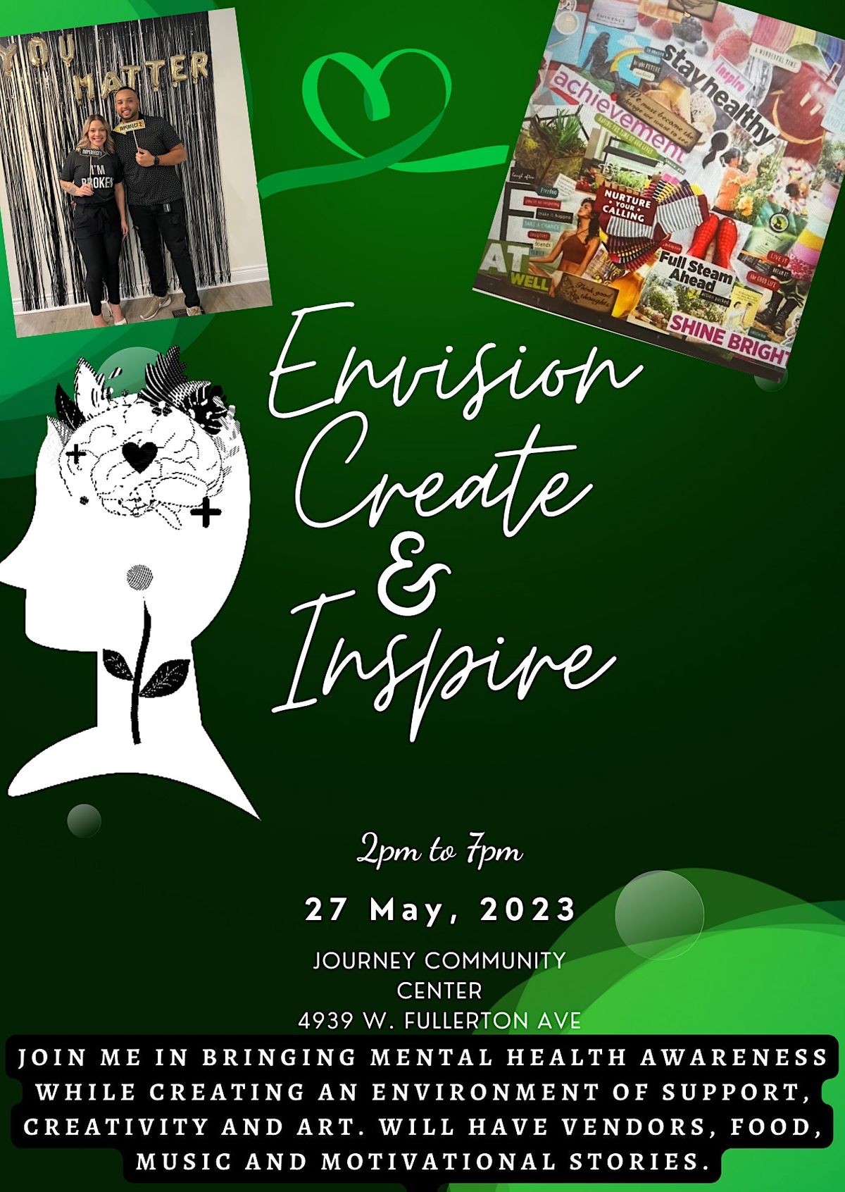 Envision, Create and Inspire Mental Health Awareness, Journey's ...