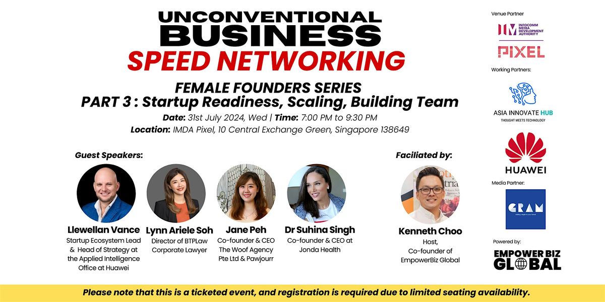 Female Founders Series - Part 3: Startup Readiness, Scaling, Building ...