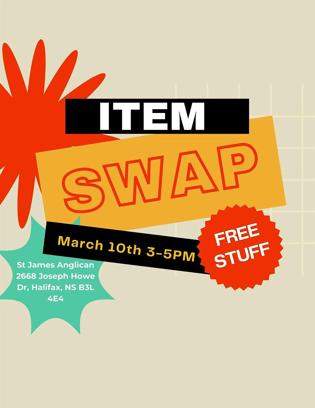 Item Swap / Free Yard Sale. LifeSchoolHouseSpryfield, Saint James ...