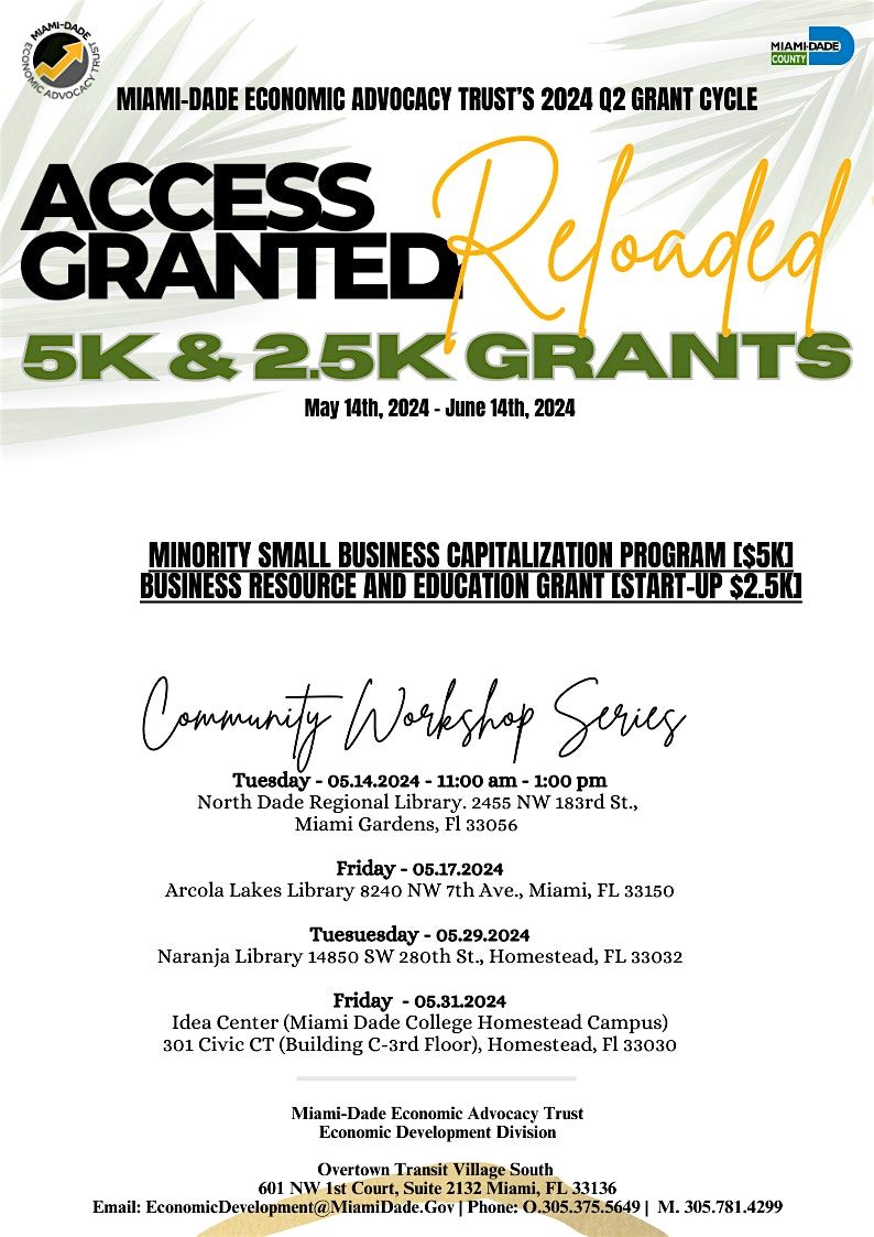 MDEAT Presents Access Granted - RELOADED Zoom Edition, June 5 2024 ...