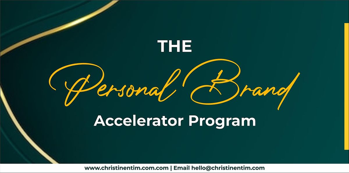 2023 Personal Brand Accelerator Program, Virtual, New York, September 1 to September 30 ...