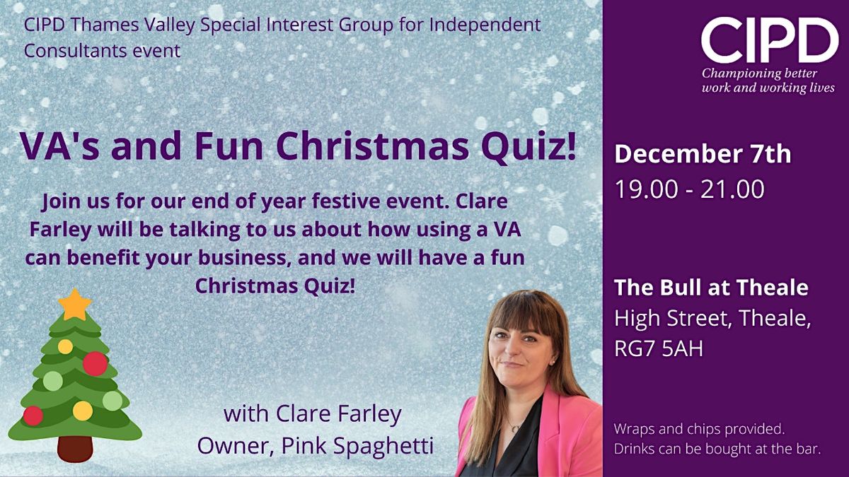 VA’s and Fun Christmas Quiz, The Bull, Theale, December 7 2022 ...