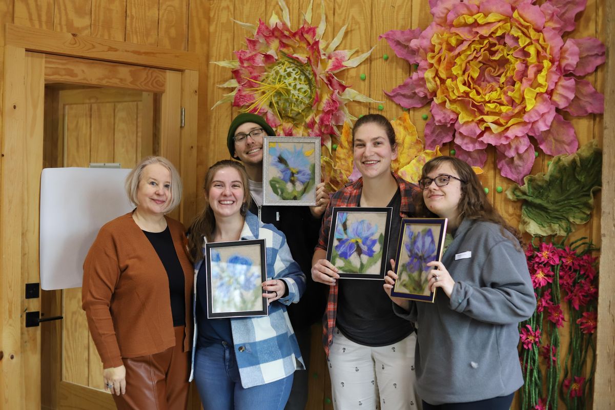 Painting with wool Workshop, Sandy Spring Museum (Barn Studio), Ashton ...