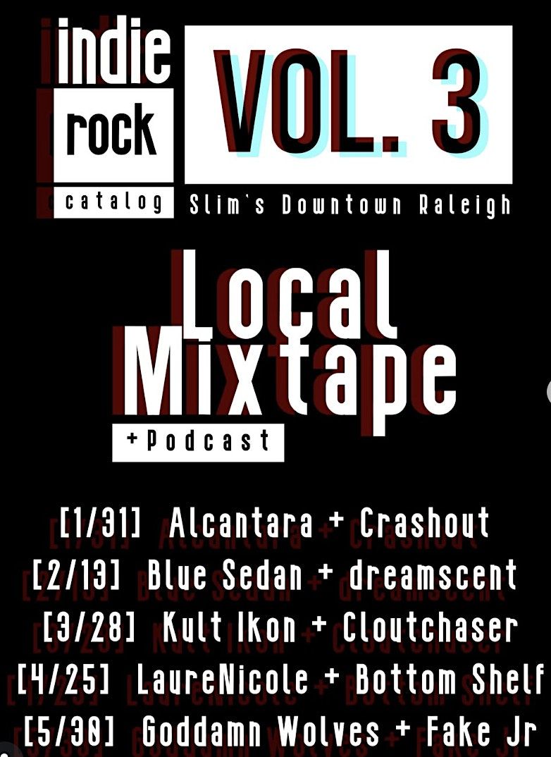 Indie Rock Catalog Vol. 3, Slim's Dive Bar, Raleigh, 13 February 2026 ...
