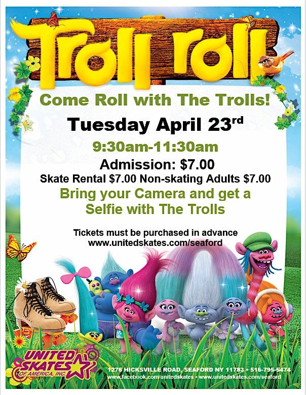 Cheap Skate with the Trolls Skate April 2024, United Skates of America ...