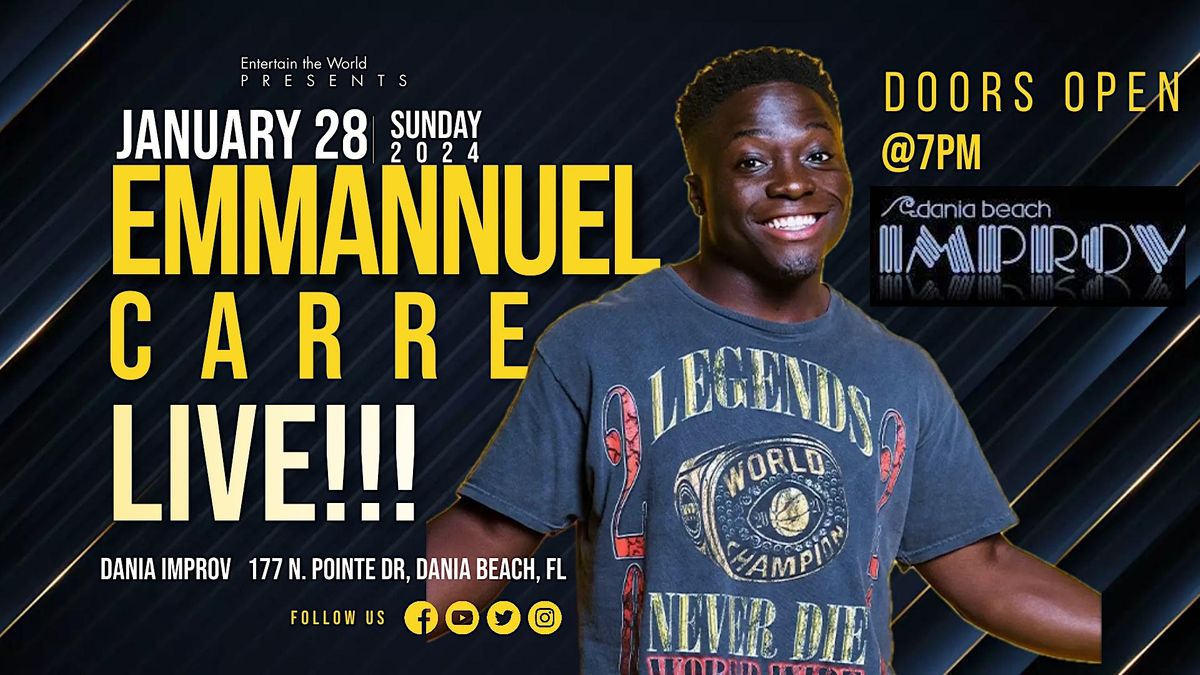 Emmanuel Carre - LIVE, Dania Improv, Dania Beach, 28 January 2024 ...