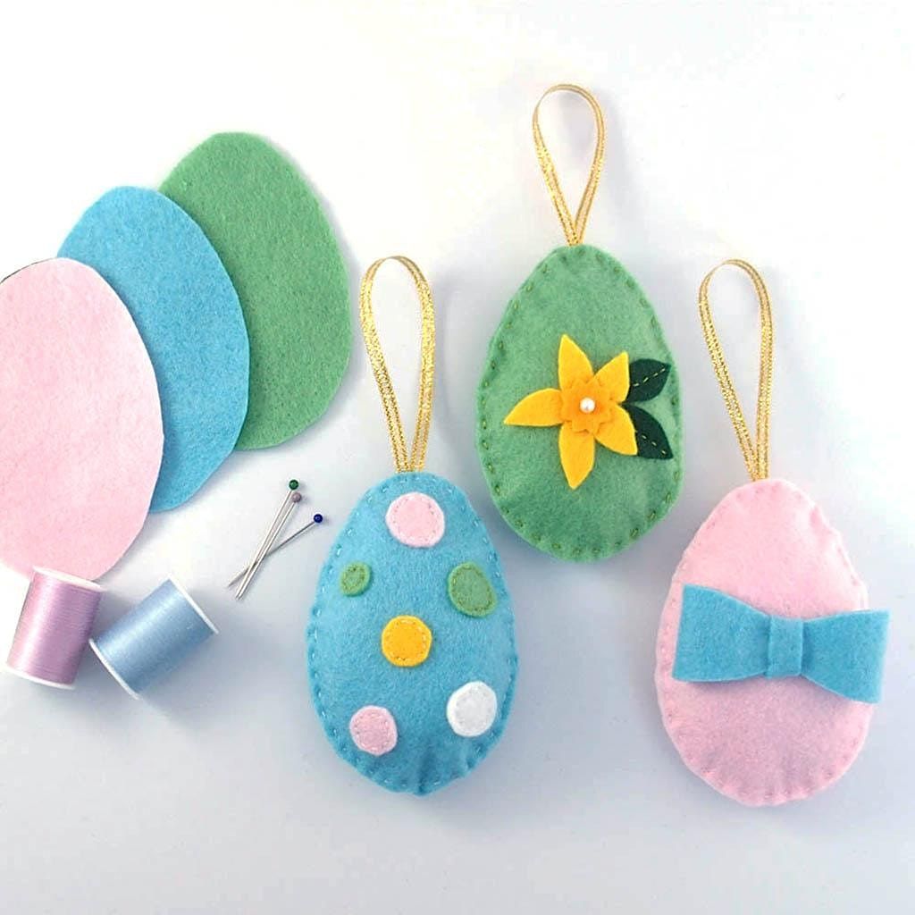 Embroidered Easter Decorations, The Railway, Teddington, 26 March 2024 ...