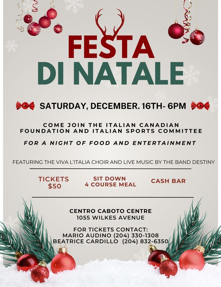 Festa di Natale (Community Christmas Party), Centro Caboto Centre ...