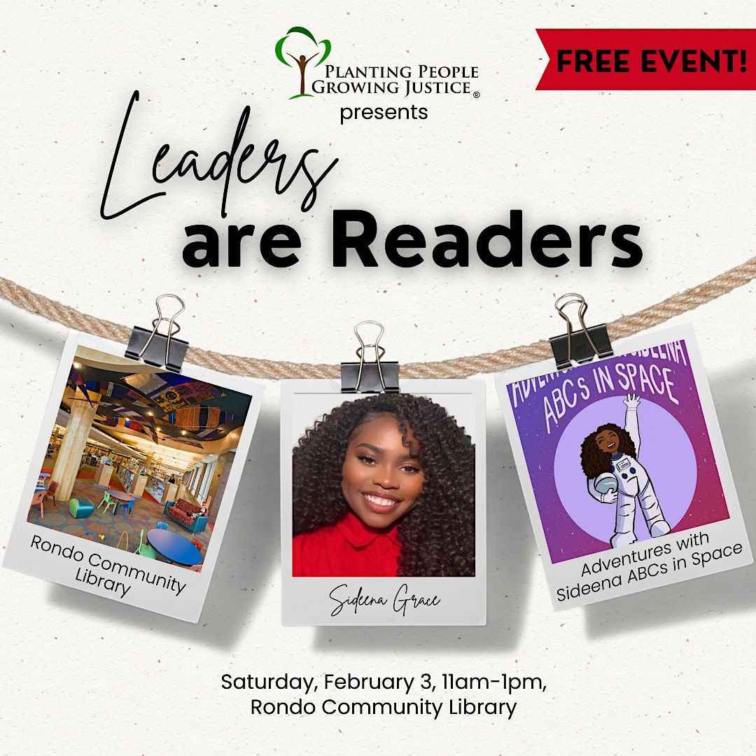 Leaders are Readers featuring Sideena Grace, Rondo Community Library ...