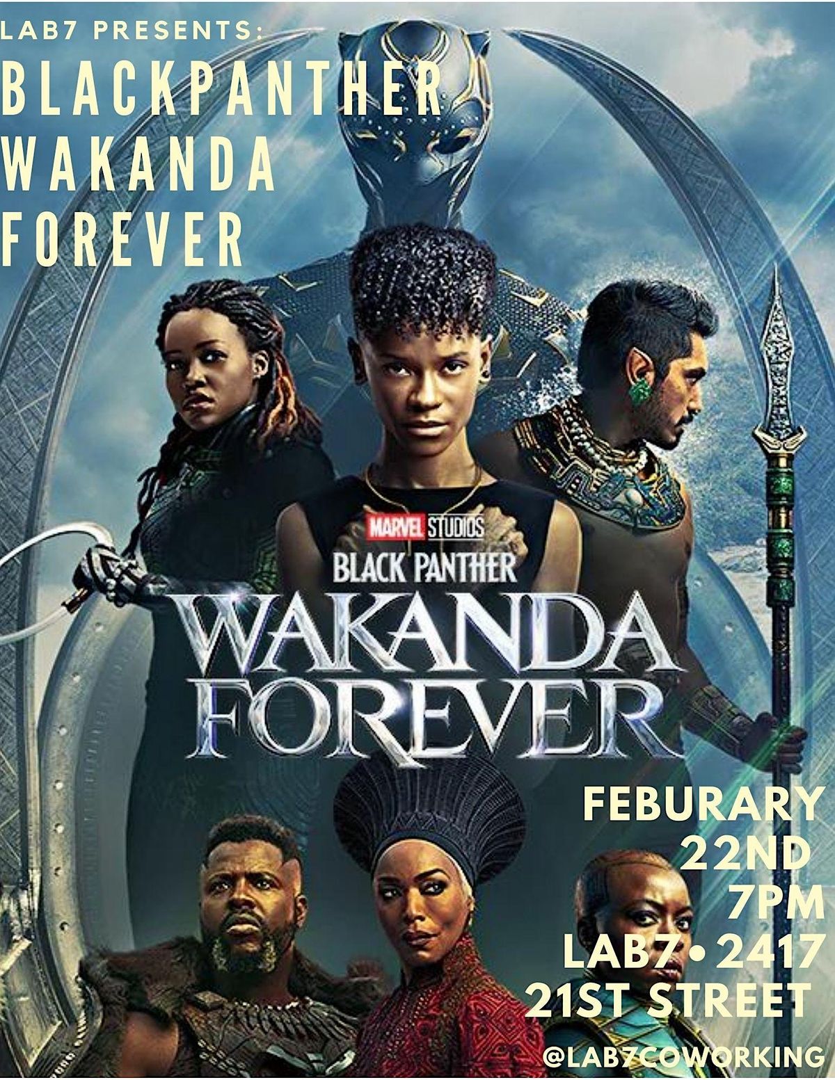 Lab7 Presents: Black Panther Wakanda Forever, 2417 21st Street ...