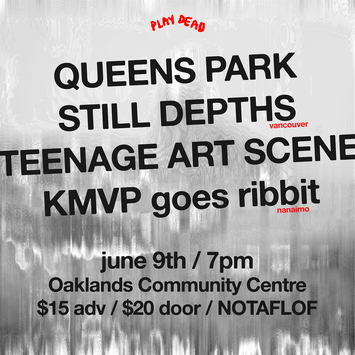Queens Park, Still Depths, Teenage Art Scene + KMVP @ Oaklands, Oaklands Community Centre ...
